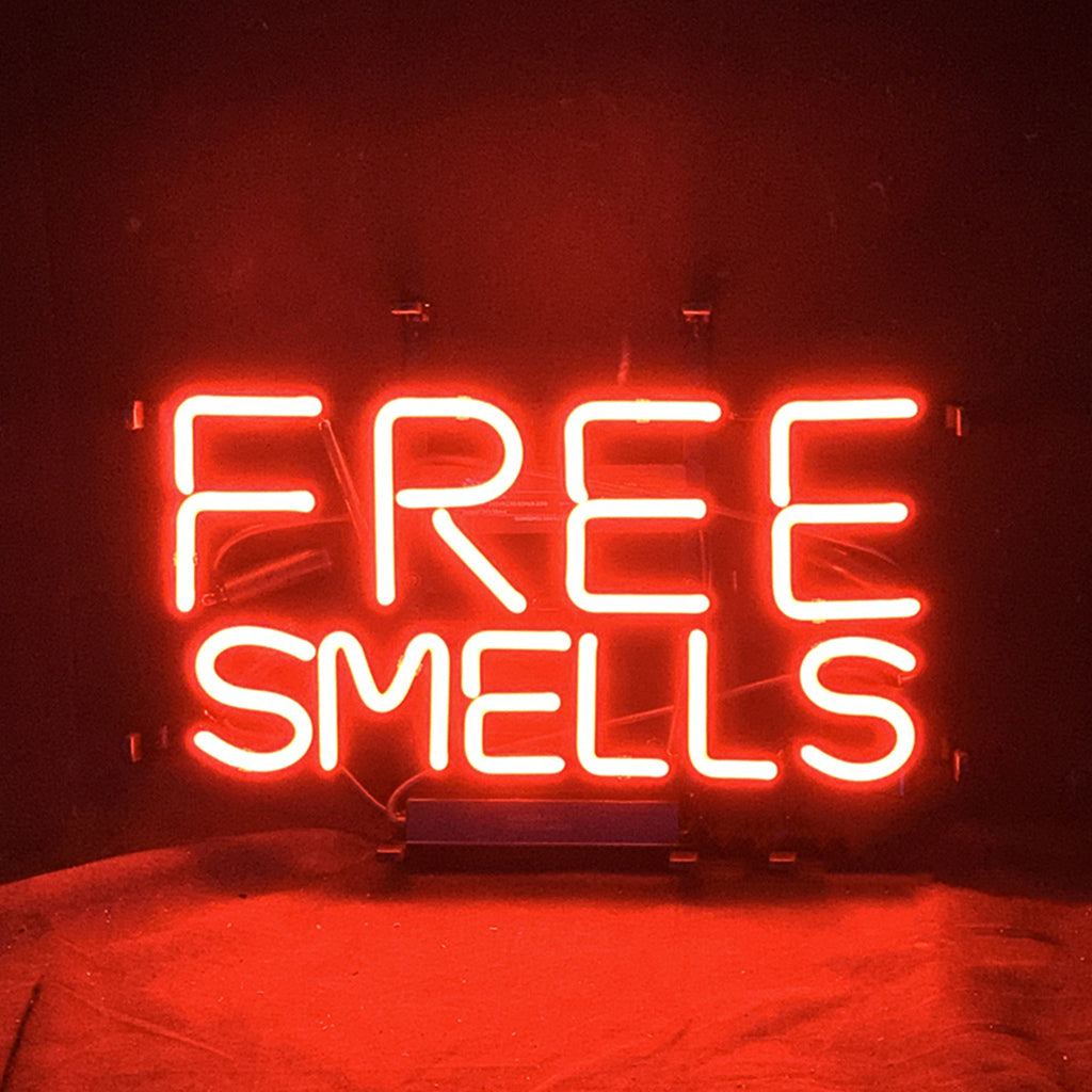 Free Smells Neon Light Sign 100% Custom Real Glass Wall Art – Neon ...