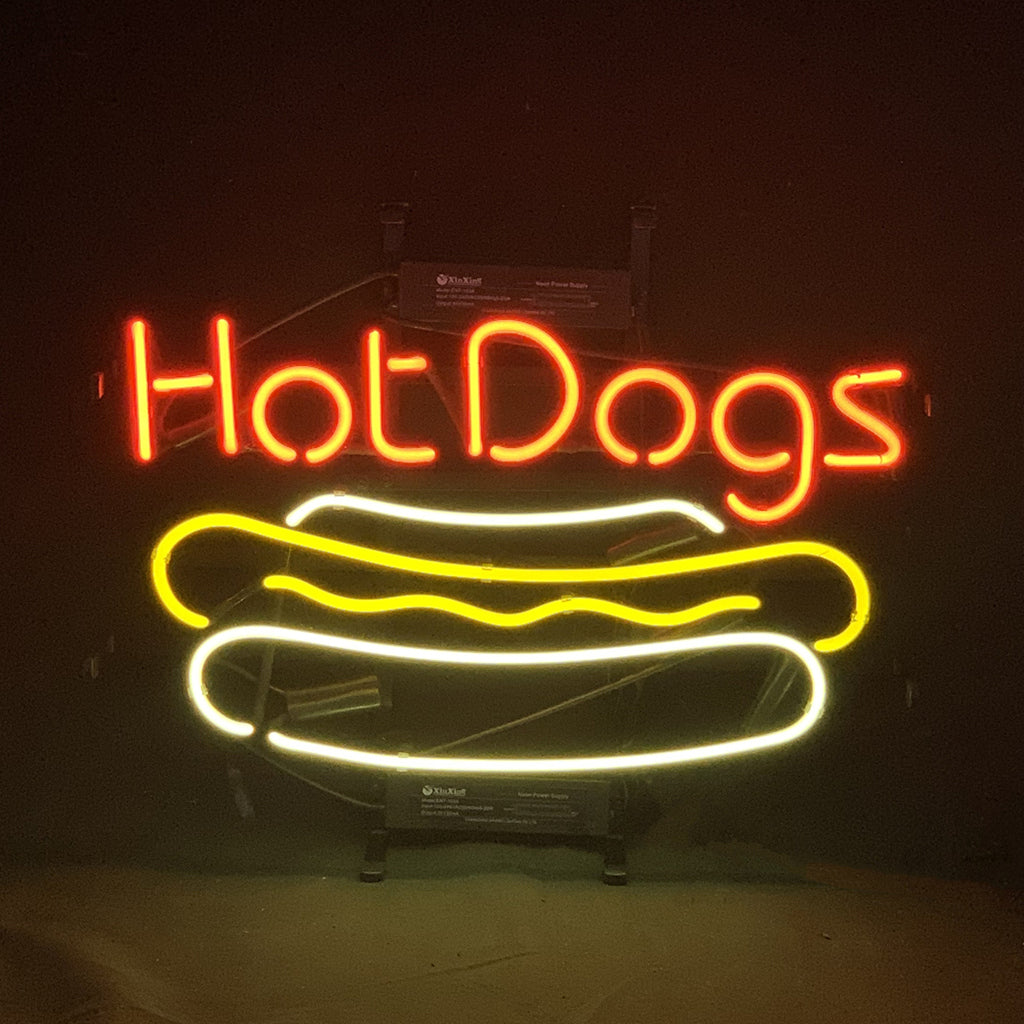 Hot Dogs Neon Light Sign 100% Custom Real Glass Wall Art – Neon Signs Land